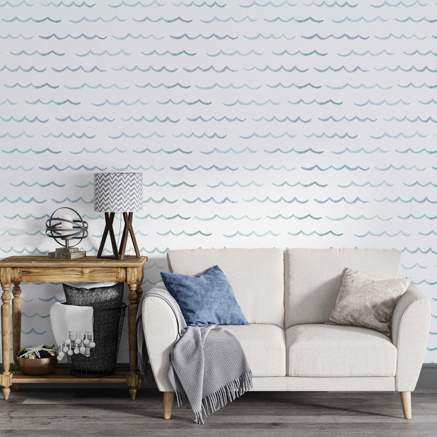 Waves & Whimsy Peel and Stick Wallpaper