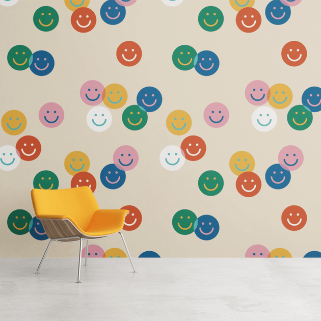 Smiley Face Removable Wallpaper