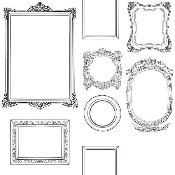 Gallery Frames Removable Wallpaper