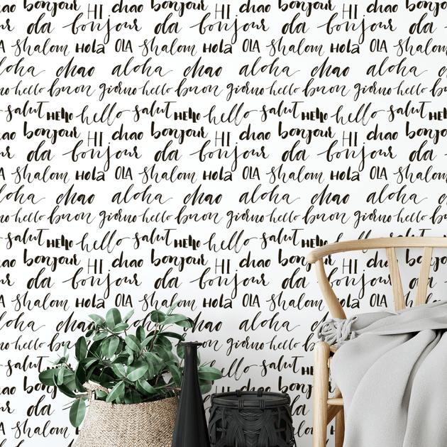Hello in World Languages Removable Wallpaper