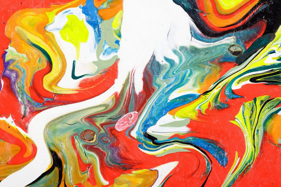 Miami Bold Paint Swirl Removable Wall Mural