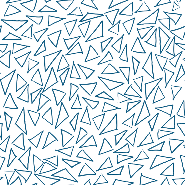 Navy Triangles Peel & Stick Wallpaper